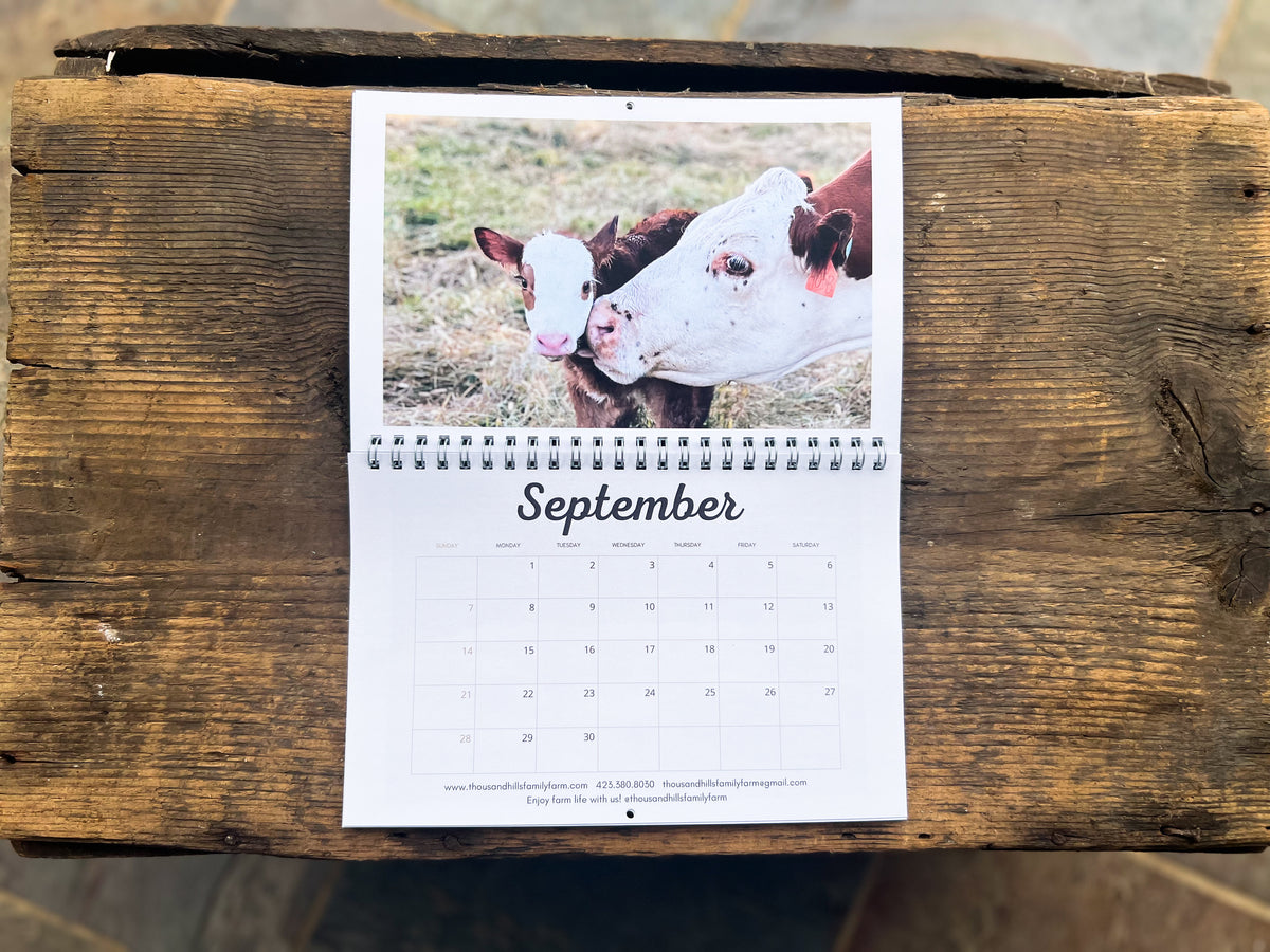 2025 Farm Calendar – Thousand Hills Family Farm